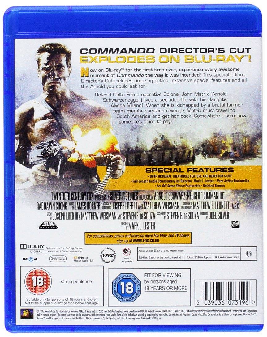 Commando 1985 FRENCH 1080p