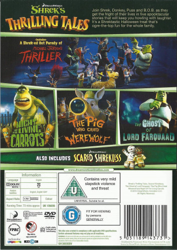 SHREK’S THRILLING TALES | Le Cinema Paradiso Blu-Ray reviews and DVD ...