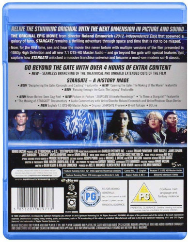 STARGATE: THE MOVIE | Le Cinema Paradiso Blu-Ray reviews and DVD reviews