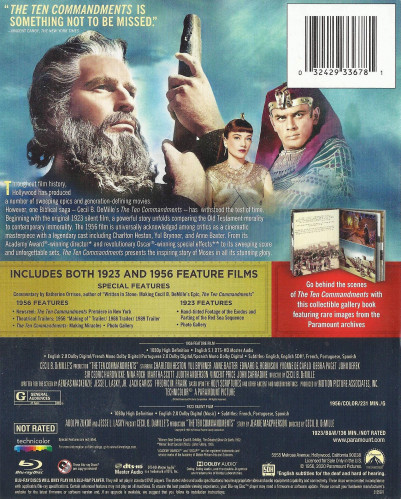 THE TEN COMMANDMENTS 1923 and 1956 | Le Cinema Paradiso Blu-Ray reviews ...